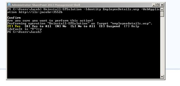 Powershell Commands To Update Uninstall And Remove Solution In